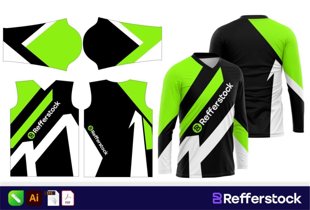 Long Sleeve Motocross Jersey Design | RS140 - Refferstock